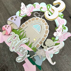 Enchanted Garden Theme Cake Topper, Fairy Theme Birthday, Enchanted ...