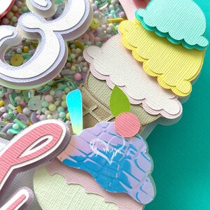 Ice Cream Cake Topper, Ice Cream Birthday, Ice Cream Party Decor, Two ...