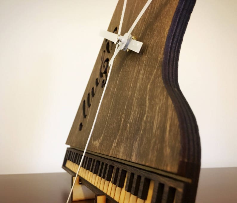 Piano Clock / Music Wall Clock / Wood Clock / G.arts / Garts - Etsy