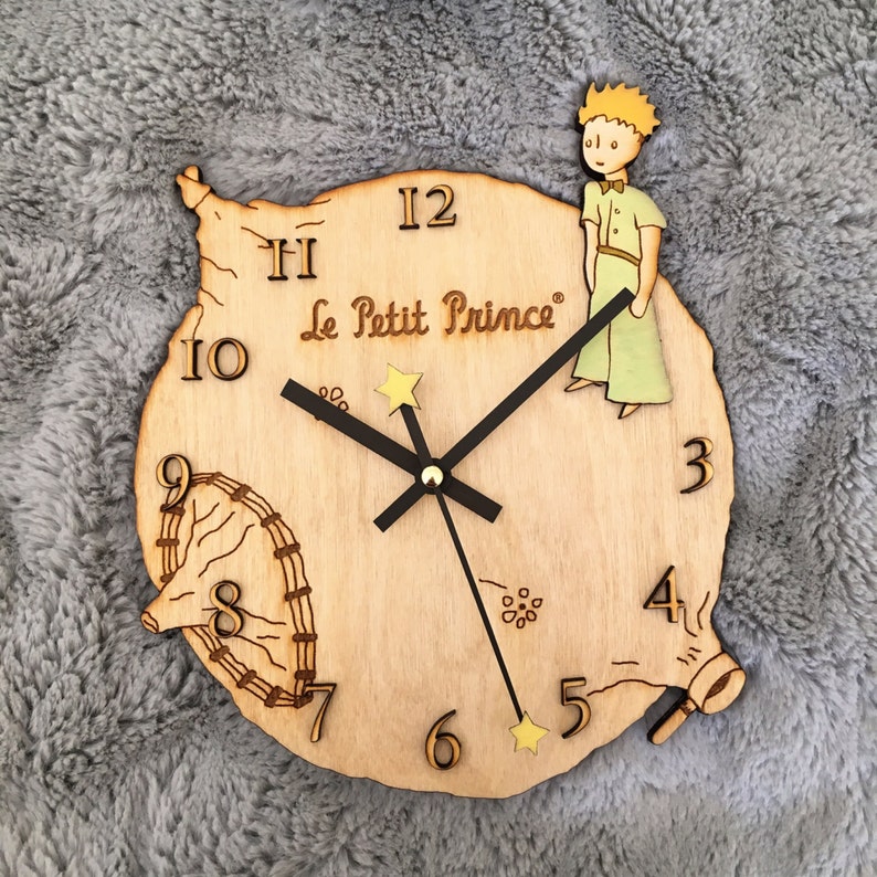 The Little Prince Desk / Wall Clock / Wood clock | Etsy