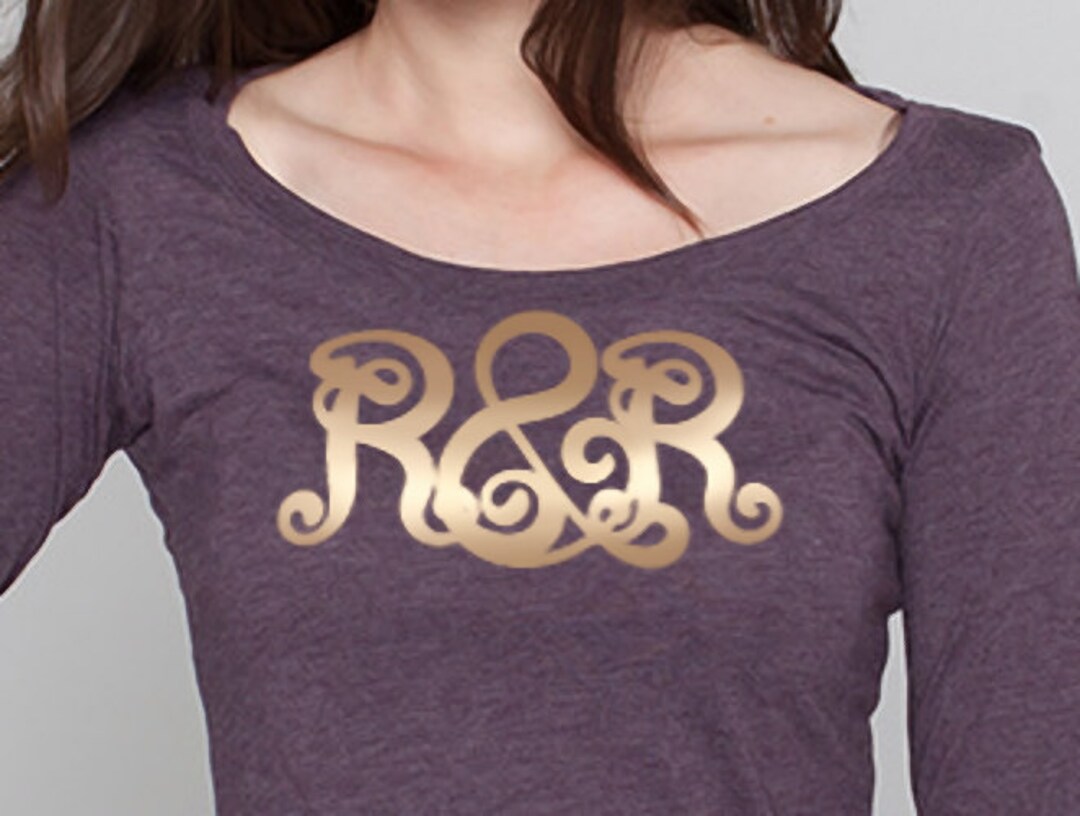 Bold SVG Monogram Alphabet Font Interlocking Vine Letters W/personal ...