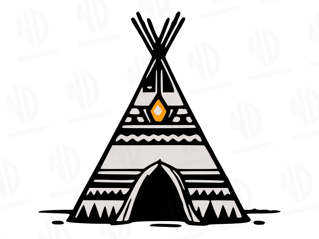 Teepee Svg, Png, Jpeg, Pdf, Dxf ,tipi, Native Indian Boy, Boho Tent ...