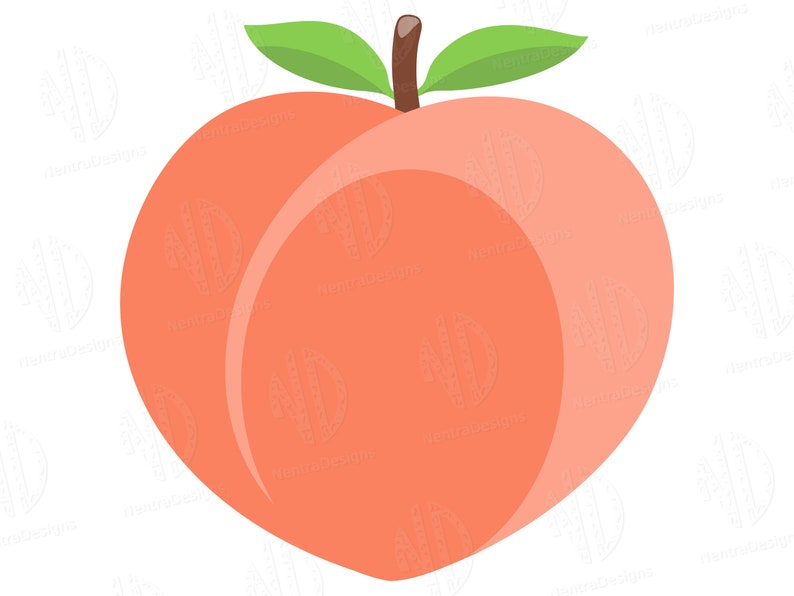 Peach SVG Pastel Peaches PDF Cut File Clipart PNG Vector - Etsy