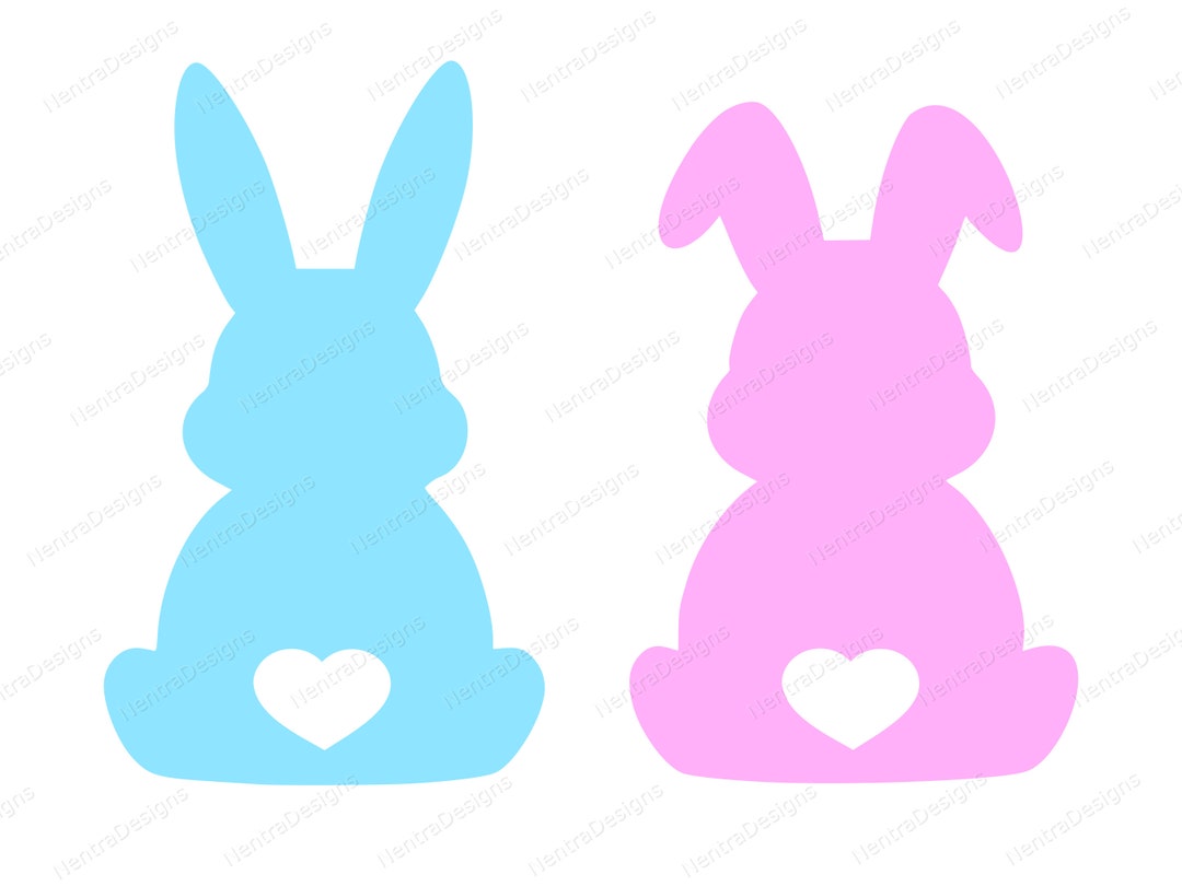 Couple Bunny Heart Tail SVG, Png, Jpeg, Pdf Dxf Instant Download ...
