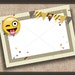 Emoji Party Invitation Thank You & Blank Cards for Invite Inviting ...