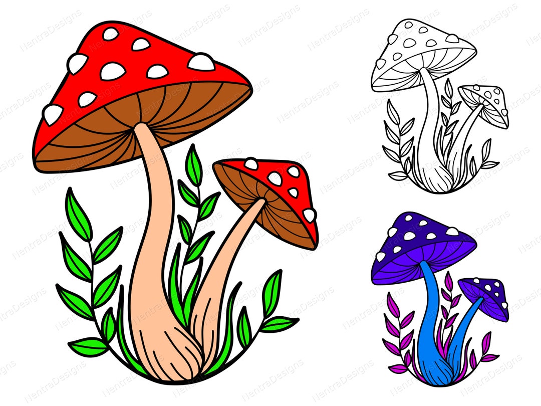 Magic Mushroom Bundle SVG, Png, Jpeg, Pdf, Dxf, Instant Download ...