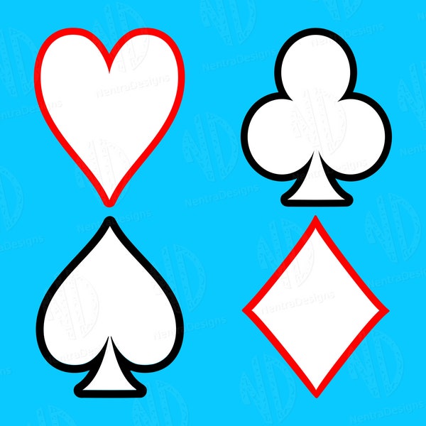 Playing Card Symbols - Etsy