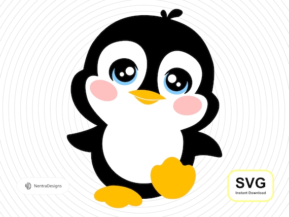 Penguin Baby Clipart Girl