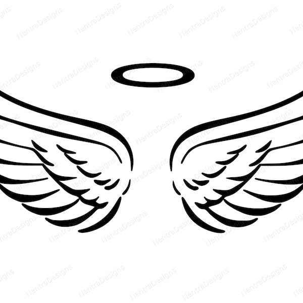 Molde para imprimir alas de angel - Etsy México