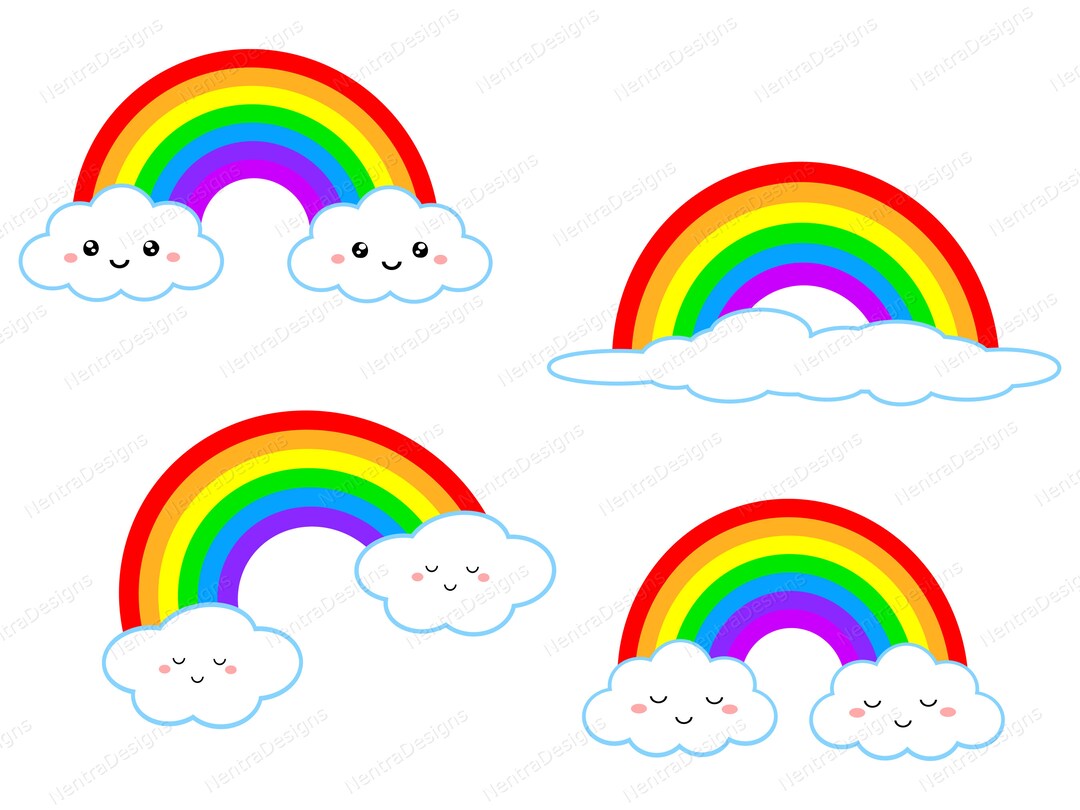 Rainbow SVG Bundle SVG, Png, Jpeg, Pdf, Dxf, Instant Download, Vector ...