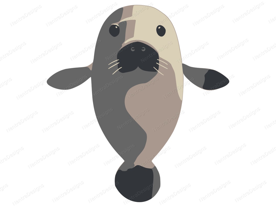 Manatee Looking at Me SVG Sea Cow Dugong SVG, Png, Jpeg, Pdf, Dxf ...