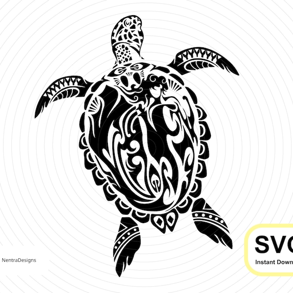 Swimming Turtle Svg - Etsy