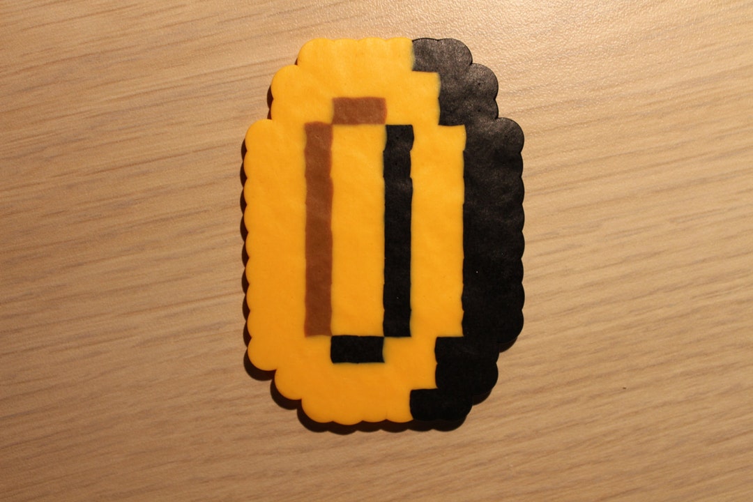 Mario Coin Pixel Art Bead Sprite From Super Mario Bros - Etsy Canada