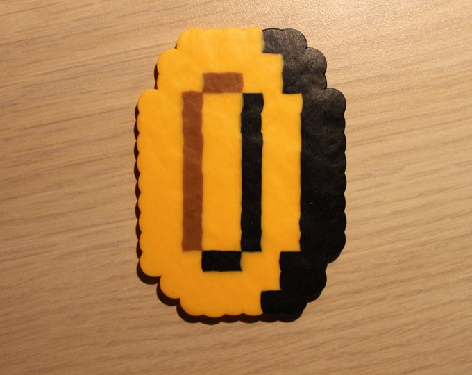 Mario Coin Pixel Art Bead Sprite from Super Mario Bros | Etsy