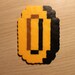 Mario Coin Pixel Art Bead Sprite From Super Mario Bros - Etsy Canada