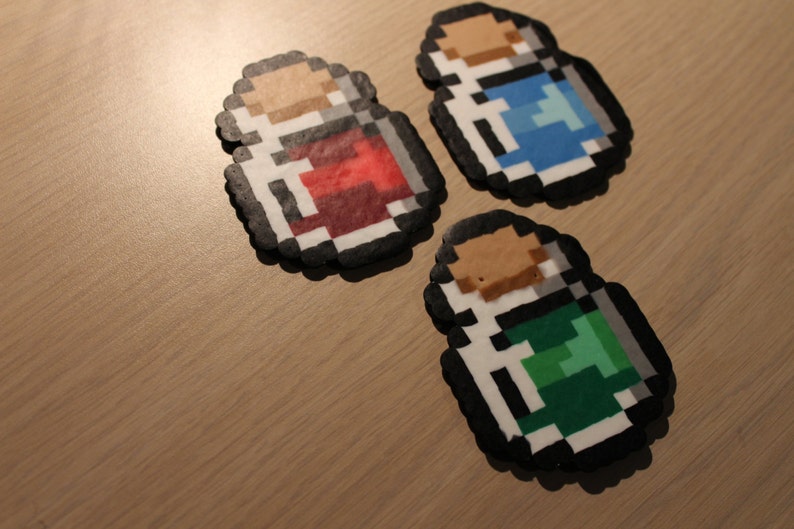 Potion Pixel Art Bead Sprites From the Legend of Zelda Series - Etsy