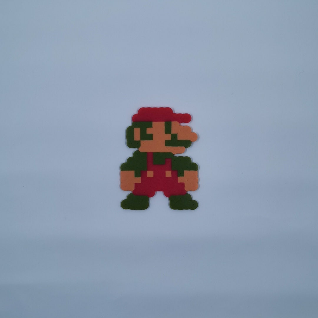 Mario Pixel Art Perler Sprite From Super Mario Bros - Etsy