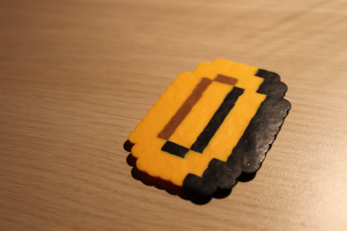 Mario Coin Pixel Art Bead Sprite From Super Mario Bros - Etsy Canada