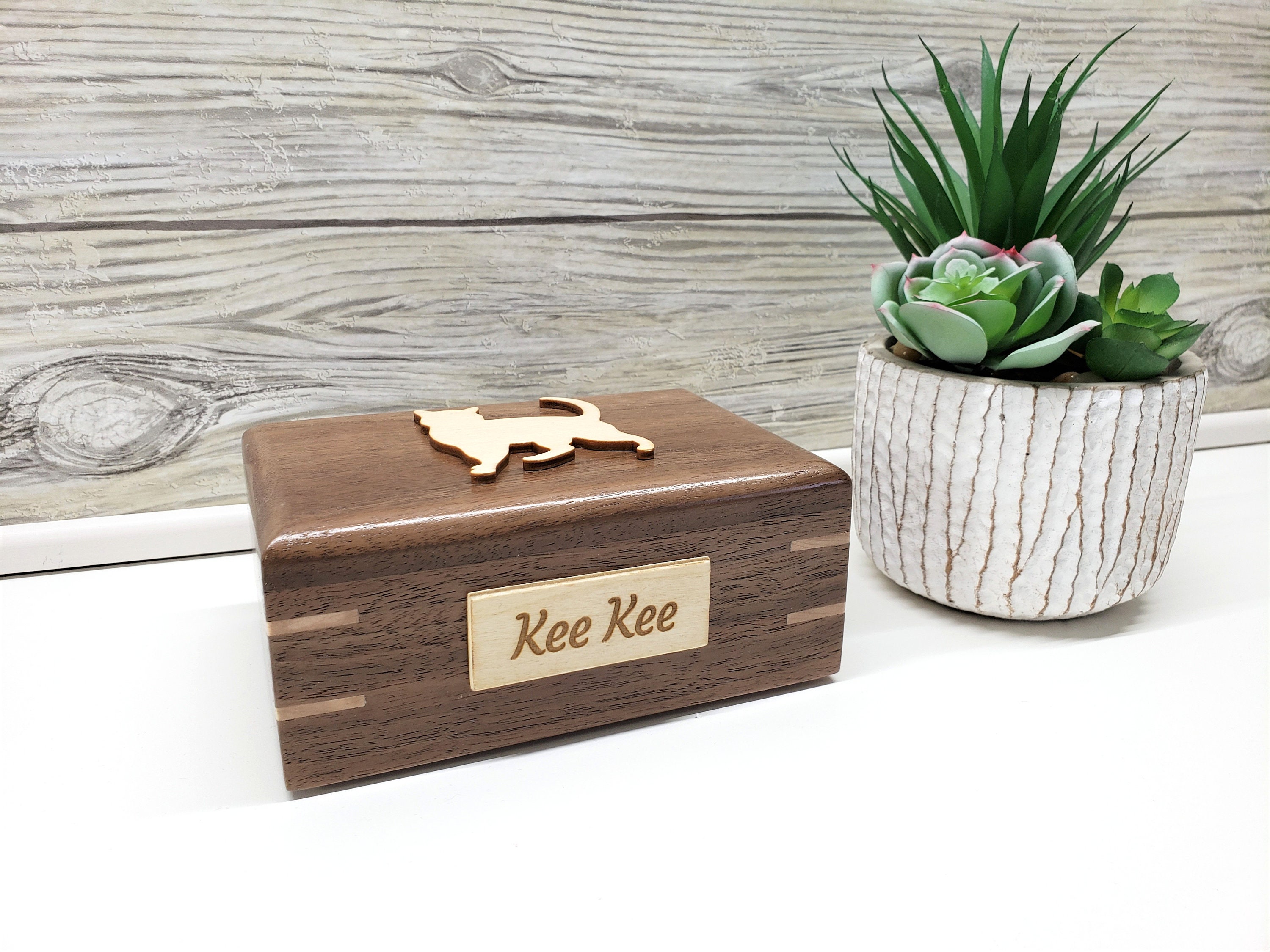 Maple Paw Print Pet Cremation Urn, Personalized Pet Memorial Box - Etsy ...