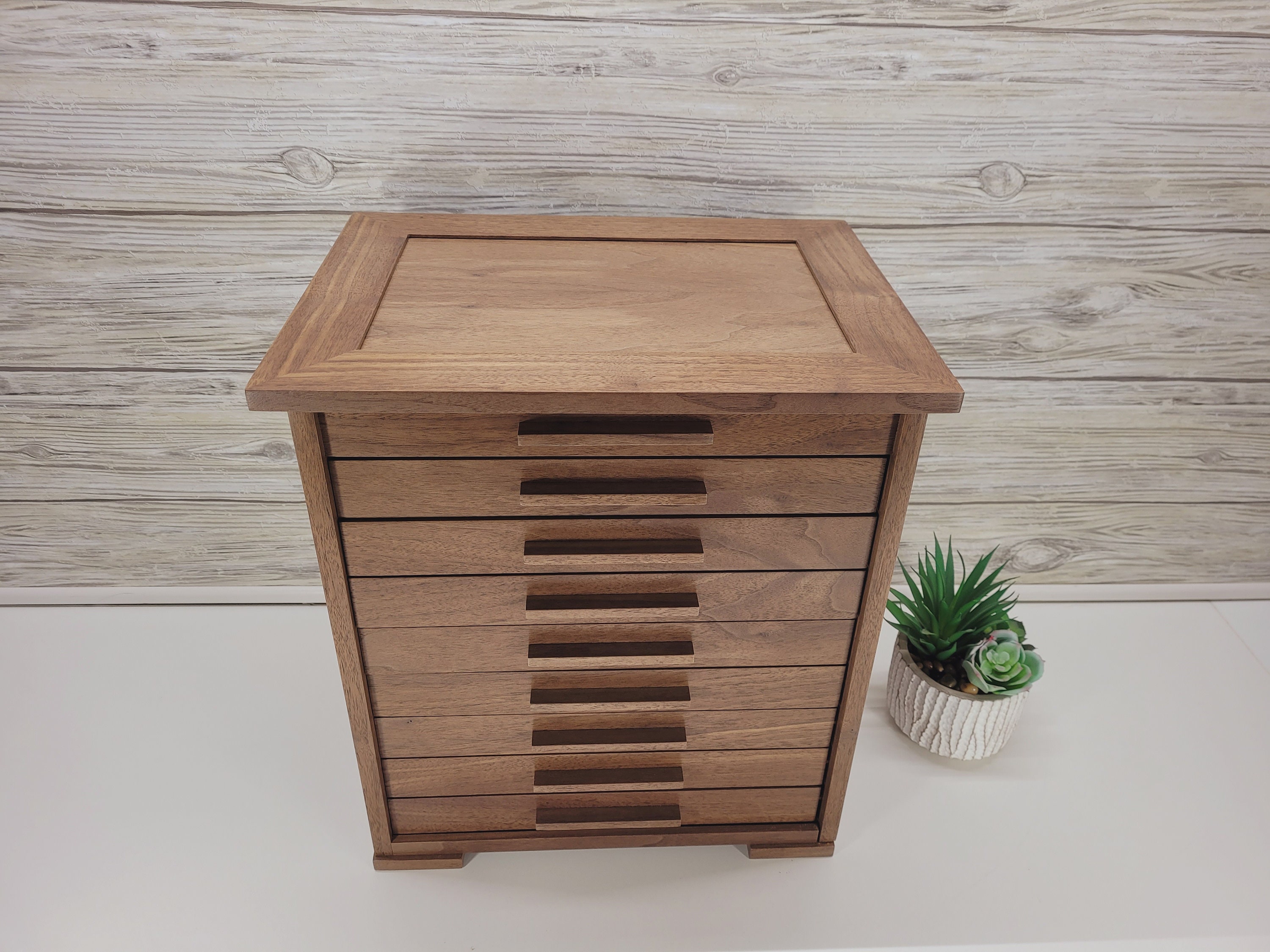 Custom Shaker Style Jewelry Box With Necklace Hooks 4-drawer - Etsy