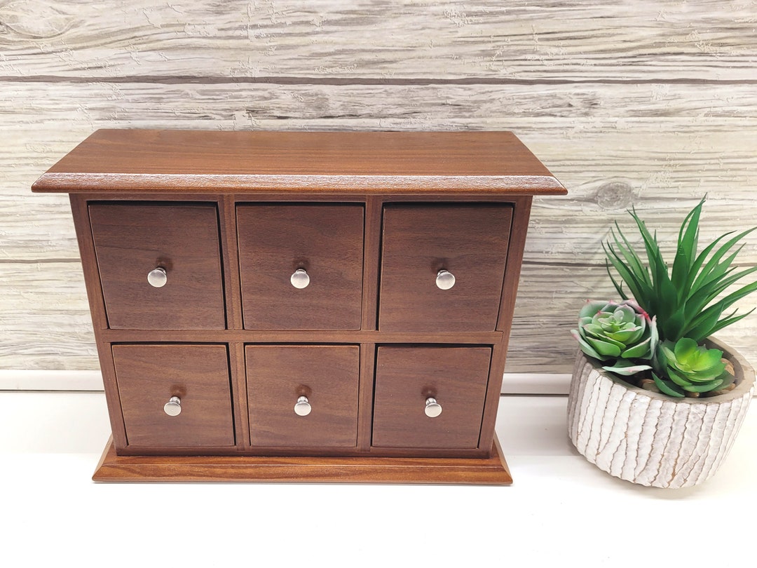 Vertical Wood Tea Box, 6-drawer Tea Storage Organizer - Etsy