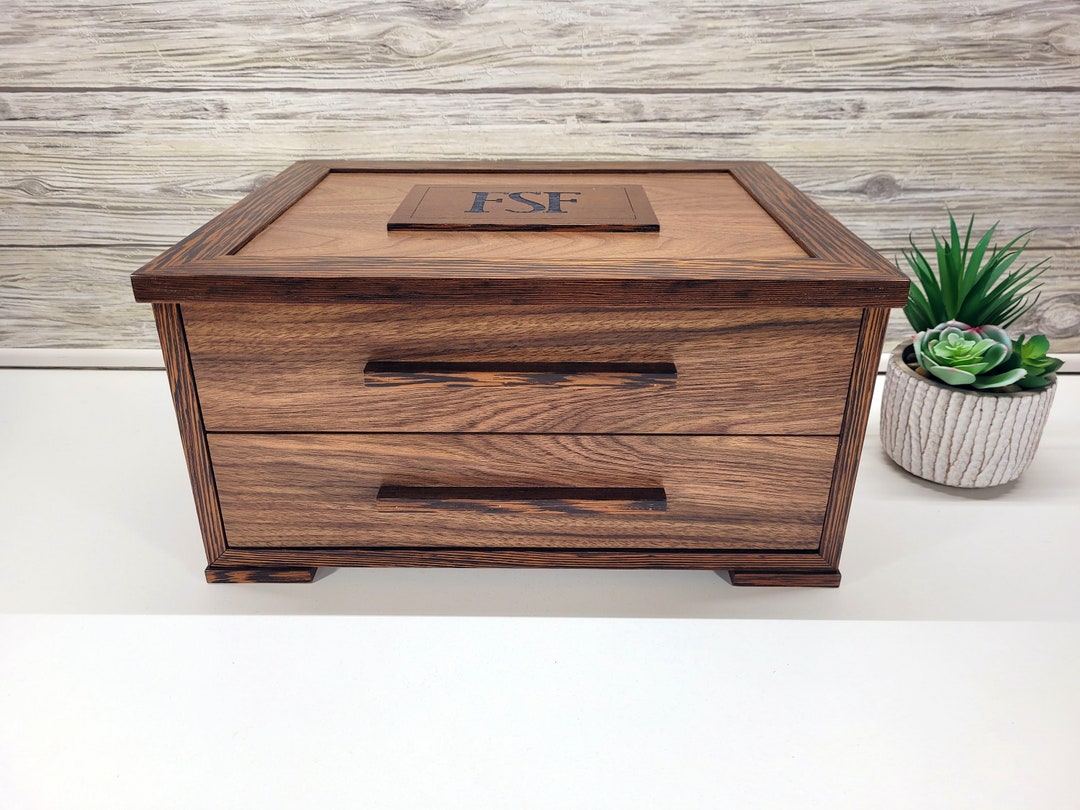 Watch Case - Watch Box With Dividers - Jewelry Box for Men - Etsy