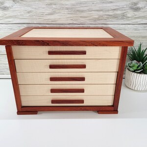 6-drawer Custom Shaker Style Jewelry Box With Necklace Hooks, Jewelry ...