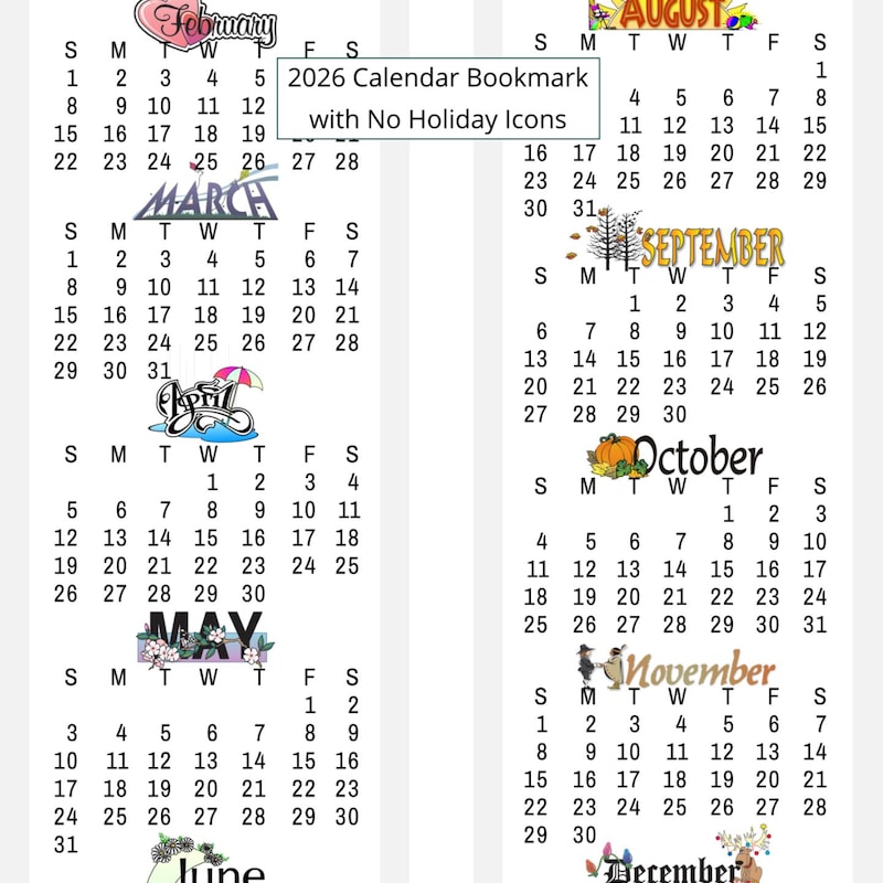The Paw Print Calendar 2026 - Etsy