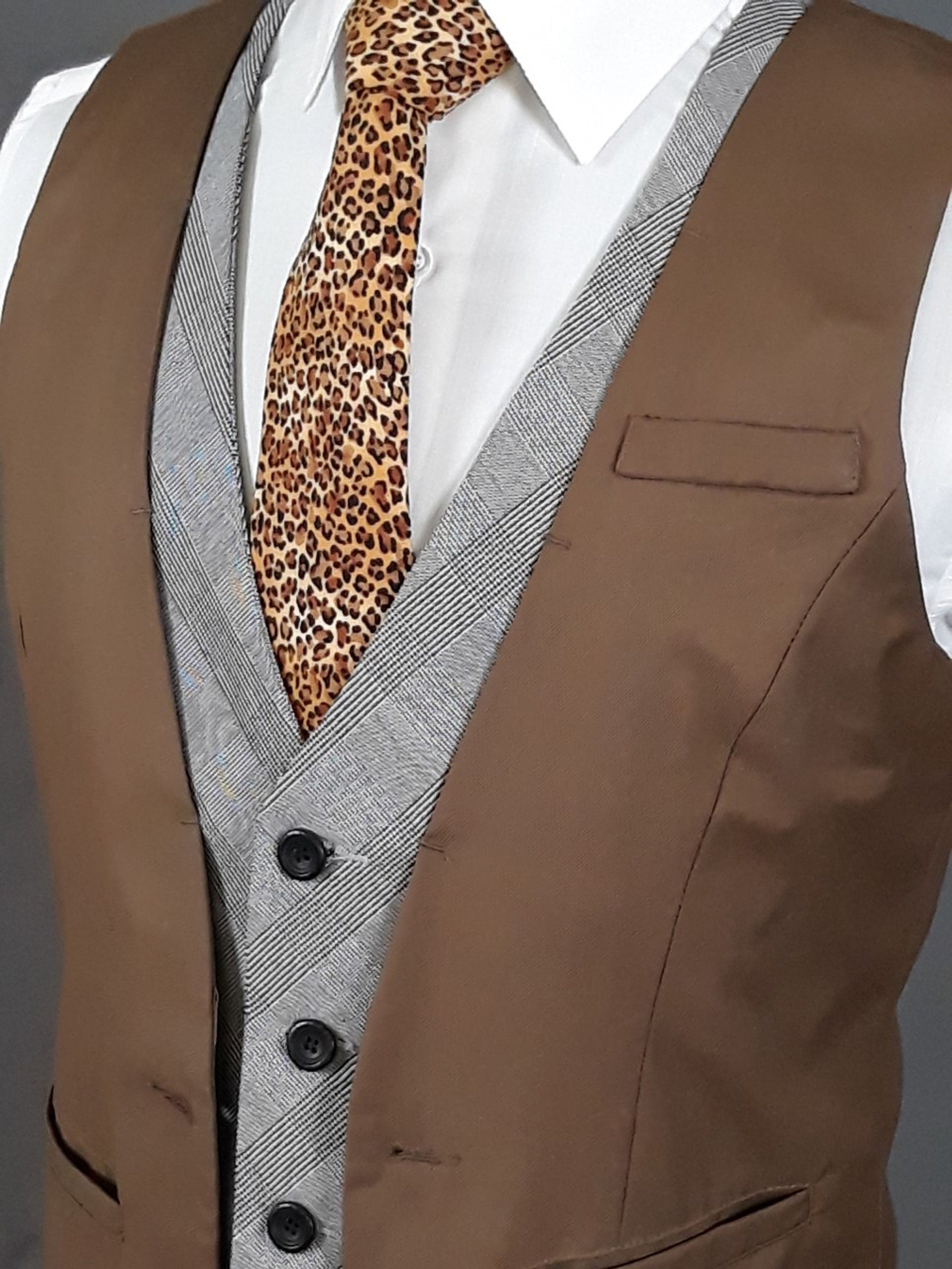 Leopard Tie – Animal Print Neckties Available as a Extra Long Necktie ...