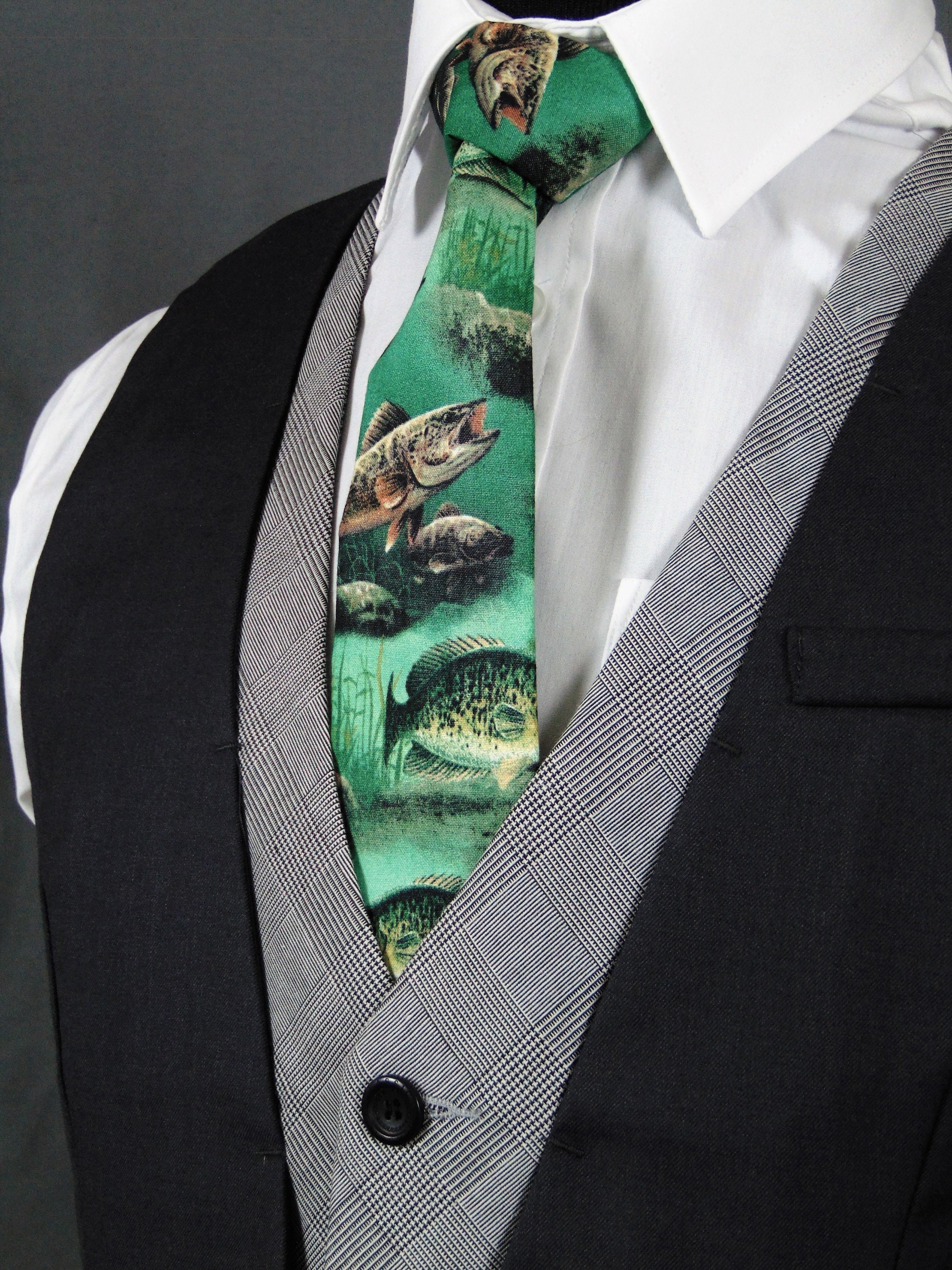 Fishing Necktie, Ties for Fisherman makes the perfect gift.