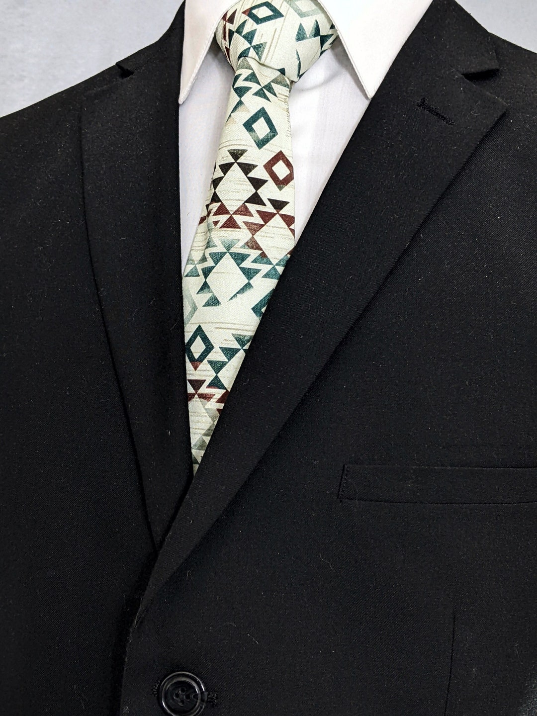 Geometric Southwest Necktie - Etsy