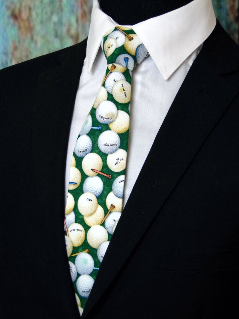 Golf Gifts for Men Golf Neckties / Mens Golf Tie With Golf - Etsy
