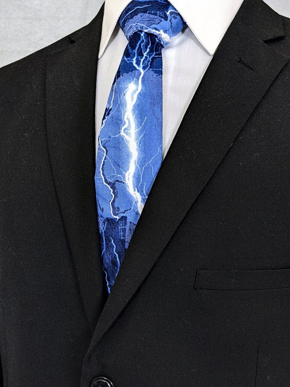 Lightning Bolt Lightning Bolt Tie Weathermans Lightning - Etsy
