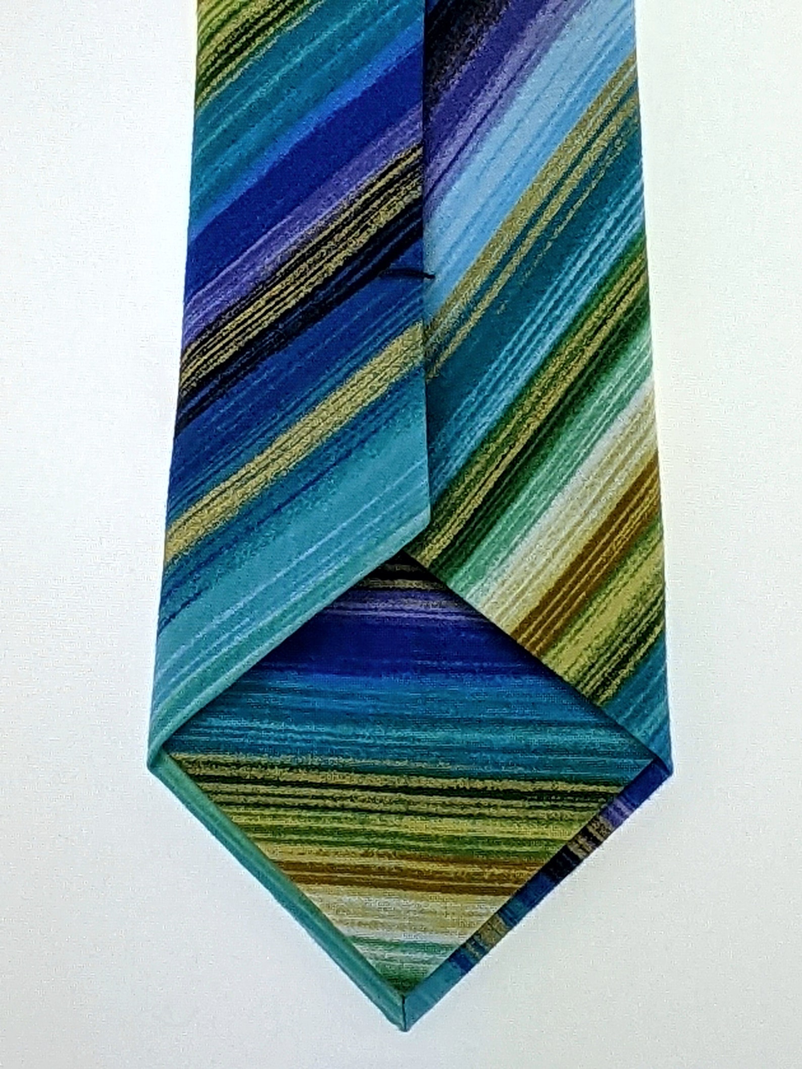 Colorful Stripe Necktie Men's Stripe Metallic Ties | Etsy