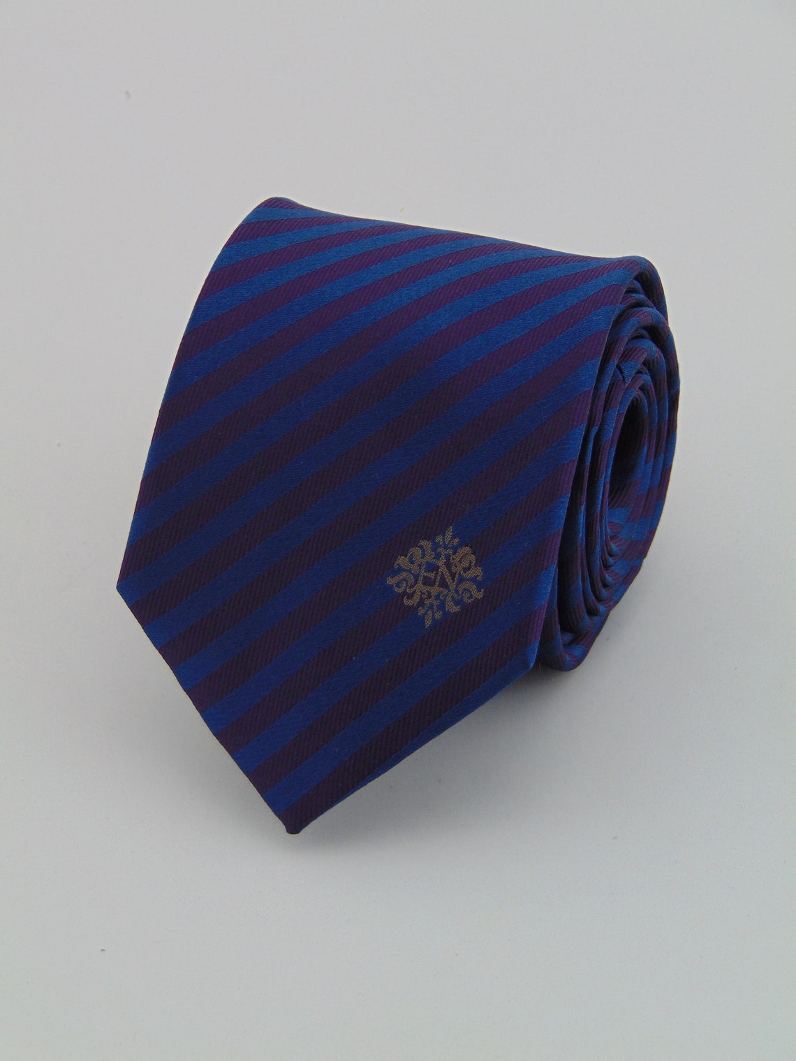 Burgundy and Navy Tie Mens Burgundy and Navy Stripe Necktie | Etsy