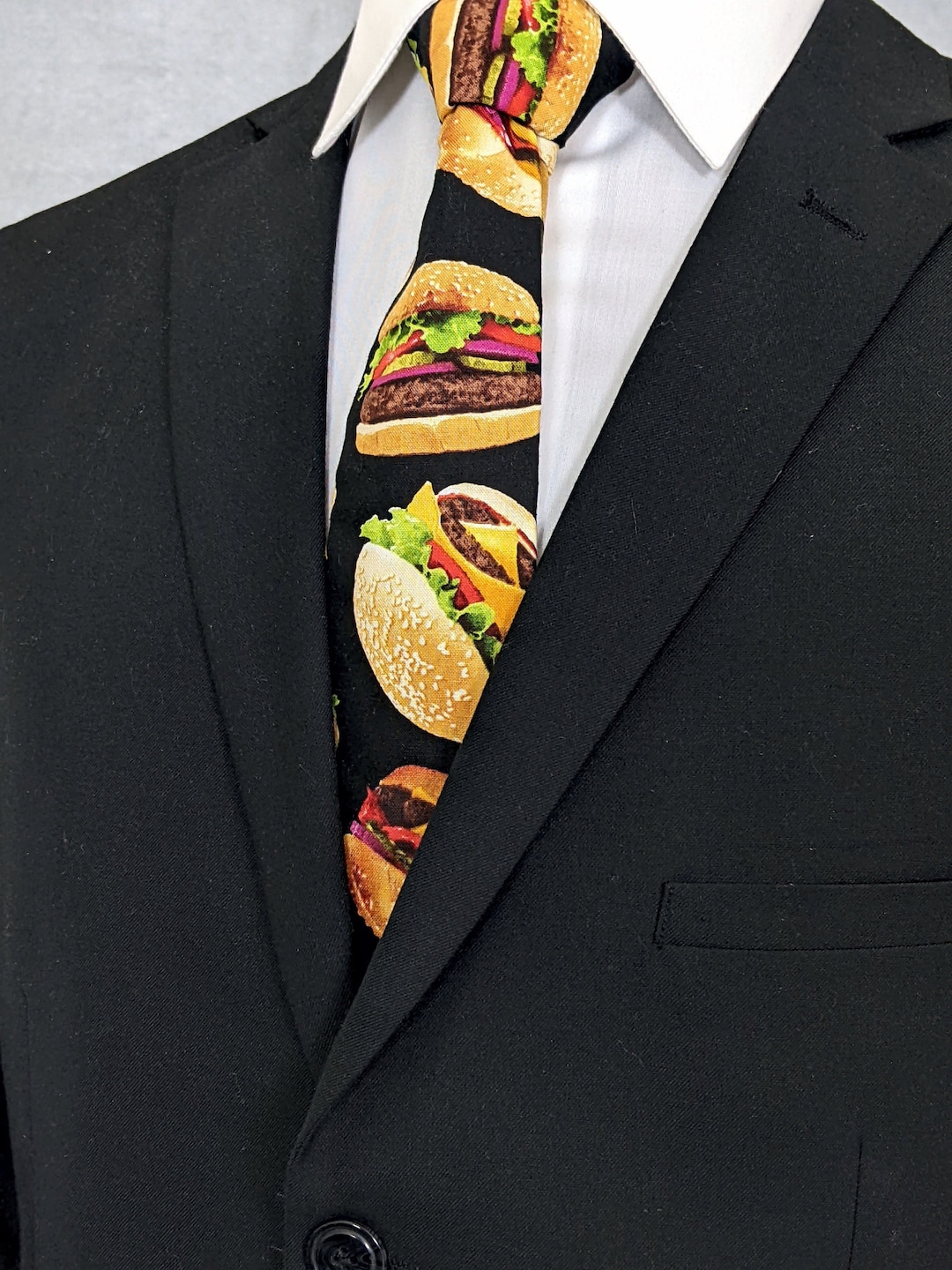 Hamburger Lover Necktie – Burger Tie - Etsy