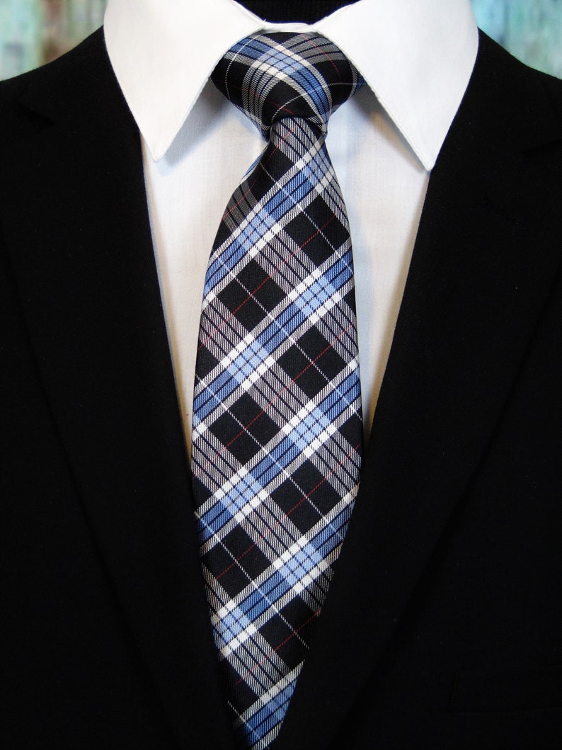 Plaid Necktie – Mens Silk Plaid Ties - Etsy
