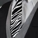 Zebra Print Tie – Black and White Zebra Necktie - Etsy