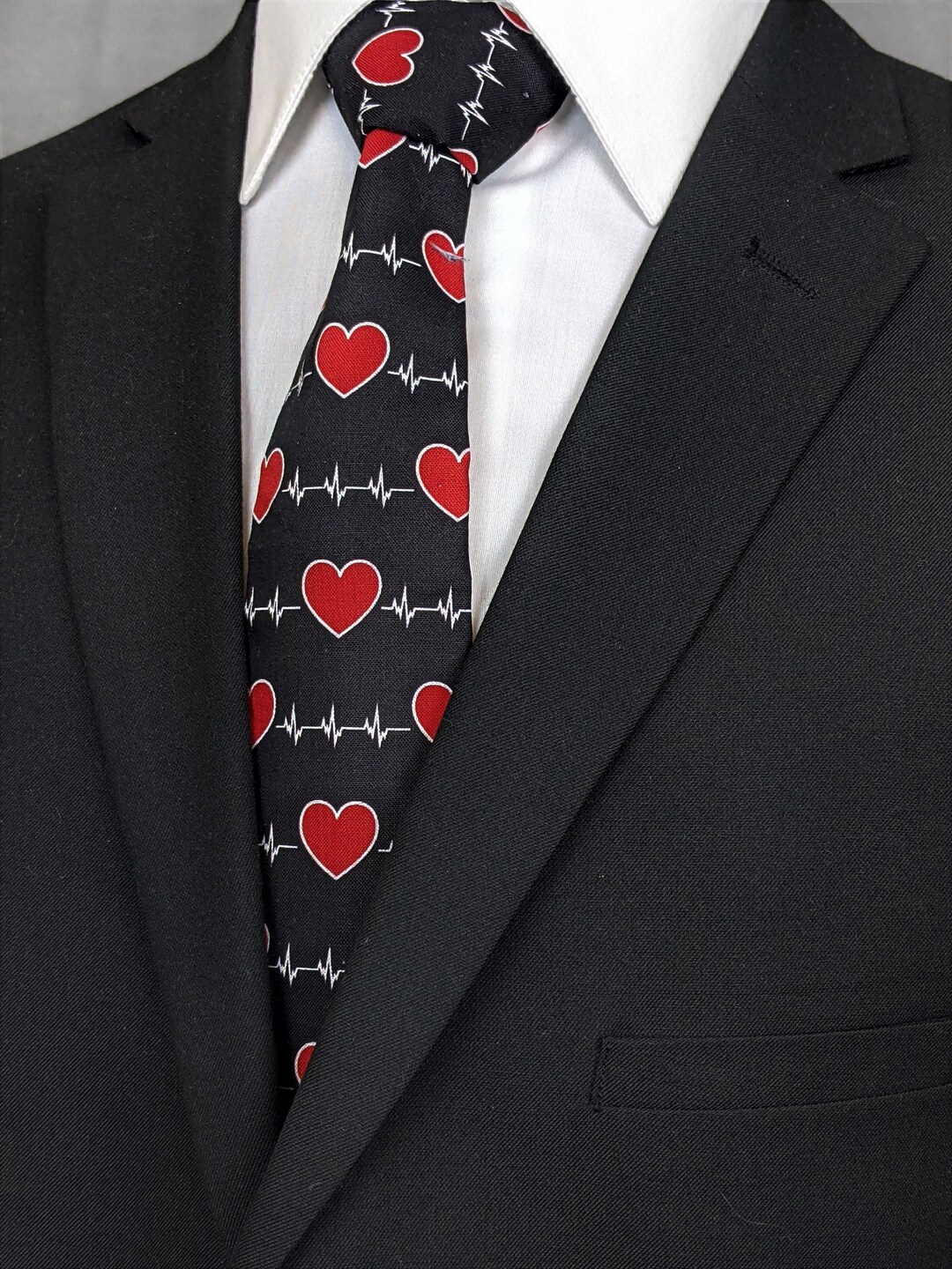 Red Heart Doctor Necktie – Neckties for Doctors - Etsy