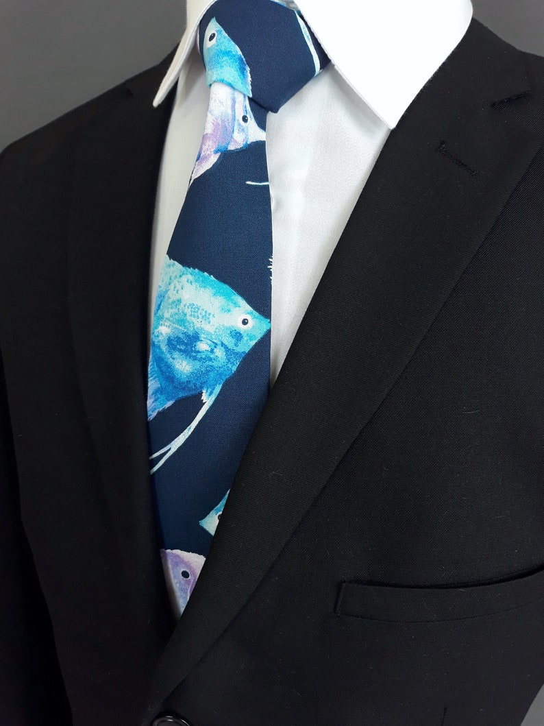 Ties With Fish Mens Fish Motif Necktie - Etsy