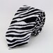 Zebra Print Tie – Black and White Zebra Necktie - Etsy