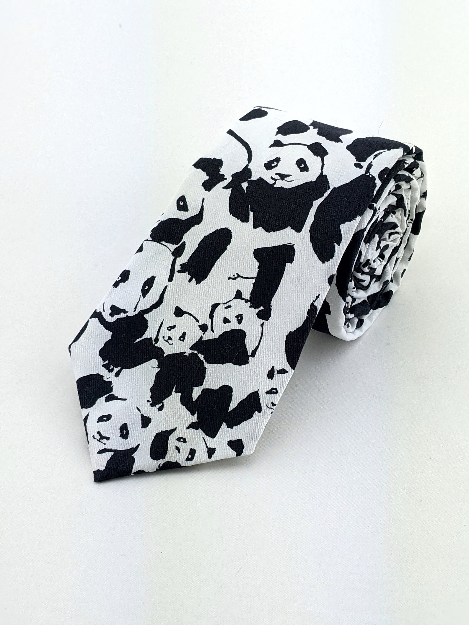 Panda Necktie Ties With Pandas - Etsy