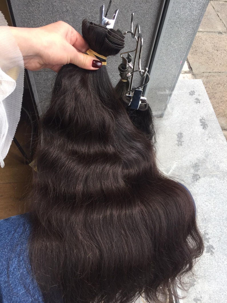 Undyed Slavic Human Hair 21,bulk,natural Hair,luxury Extensions - Etsy