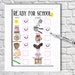 Ready for School, Reward Chart, Visual Schedule, Girls, Kids Planner ...