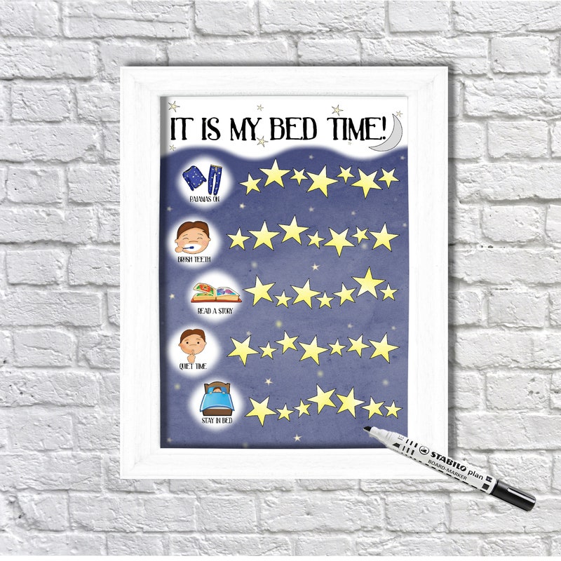 Stay in Bed Chart - Etsy
