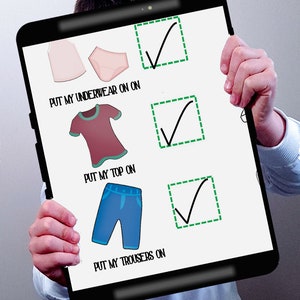 Morning Routine, Get Dressed Checklist, Ready for School, Editable ...