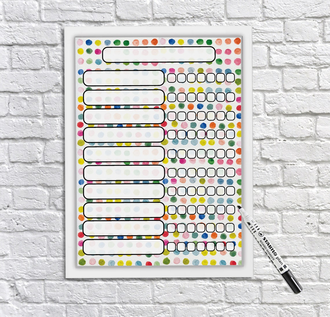 Kids Reward Chart Editable Planner Printable Kids Star | Etsy