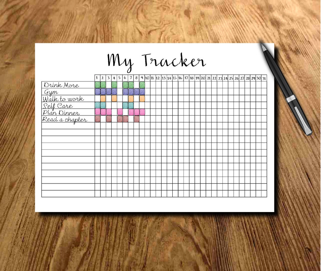 Monthly Tracker, My Goals, Daily Tracker, Habit Tracker, Health and ...