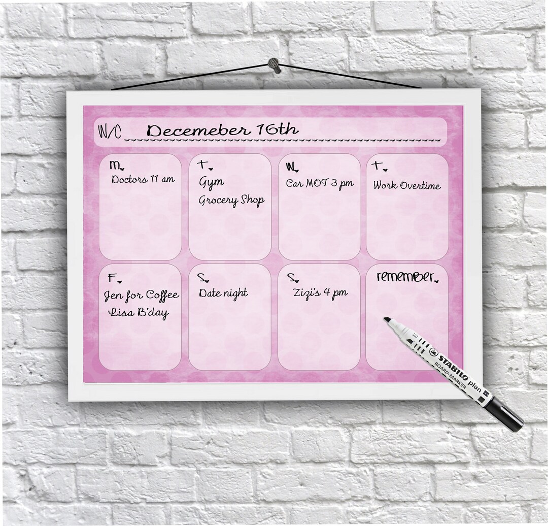 Perpetual Calendar, Weekly Planner, Meal Planner, Study Planner, Daily ...