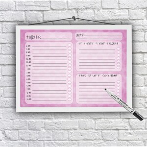 Daily Productivity Planner, Priority Planner, Time Management, Download ...